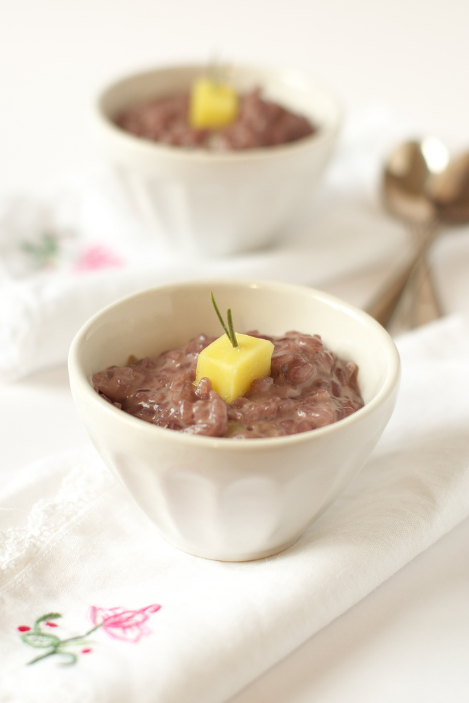 Risotto rose pour la chaîne rose - Un déjeuner de soleil