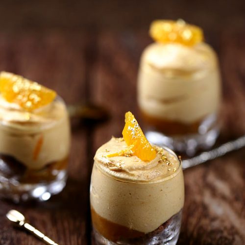 Verrine au chocolat praliné et orange - Recette dessert rapide - Un ...