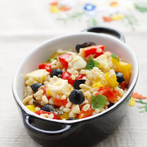 Salade de riz à l'italienne - Recette plat facile - Un déjeuner de soleil