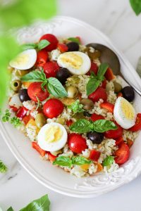 Salade de riz à l'italienne - Recette plat facile - Un déjeuner de soleil