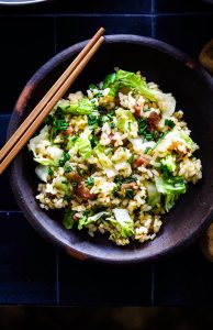 Riz sauté à la japonaise (chahan) - Recette bon marché - Un déjeuner de ...