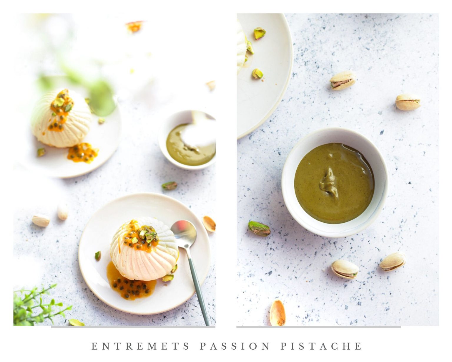 Entremets pistache passion - Dessert facile sans gluten - Edda Onorato