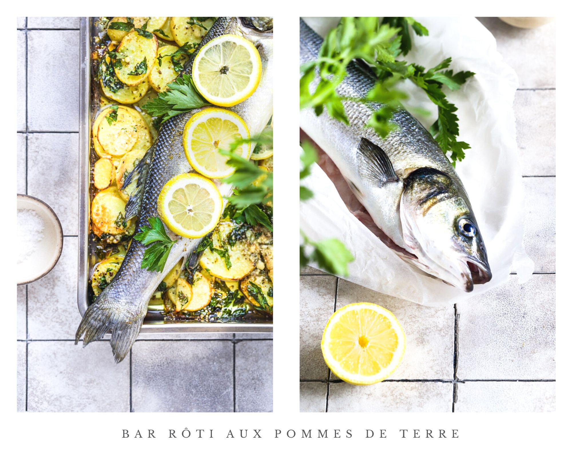 Bar rôti aux pommes de terre Pouilles - Recette italienne facile et ...