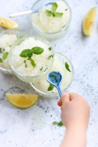 Granité citron basilic - Recette italienne facile - Un déjeuner de soleil